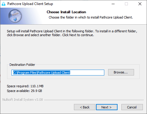 Installation Guide - Pathcore Upload Client